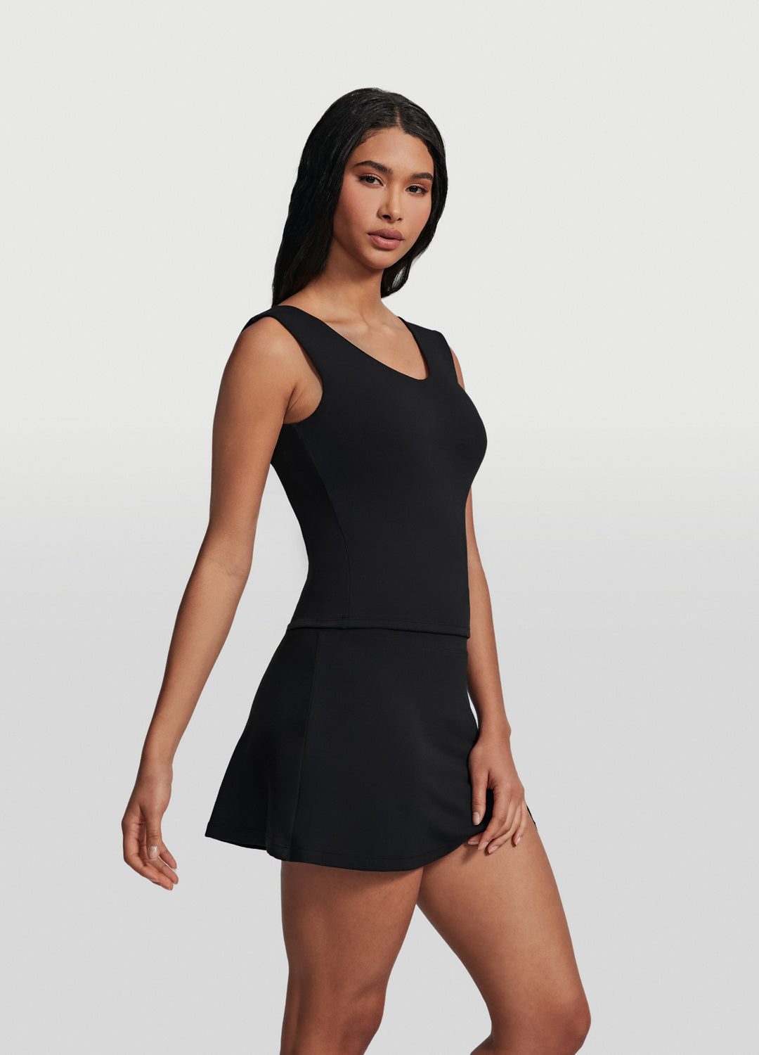 Open Back V-Neck Top (Color: Black) | BetterMe Store