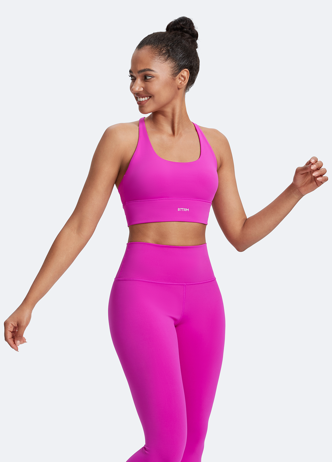 Straps and Support Bra (Color: Glow Pink) | BetterMe Store