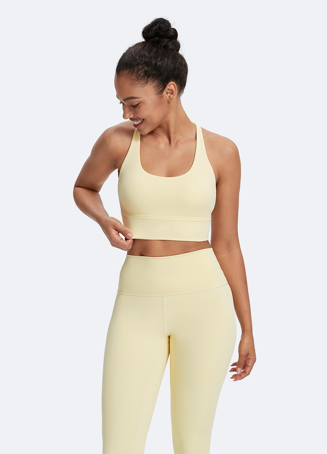 Straps and Support Bra (Color: Pale Yellow) | BetterMe Store