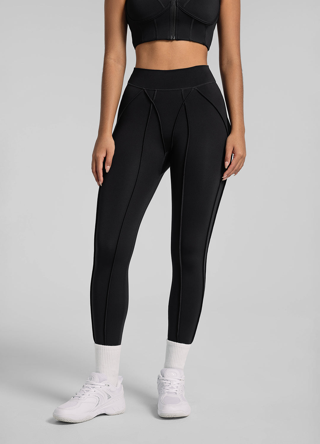 Contour Stitch Leggings (Color: Black) | BetterMe Store