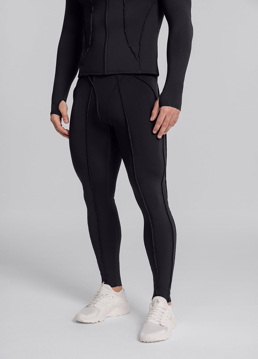 Contour Stitch Leggings (Color: Black) | BetterMe Store