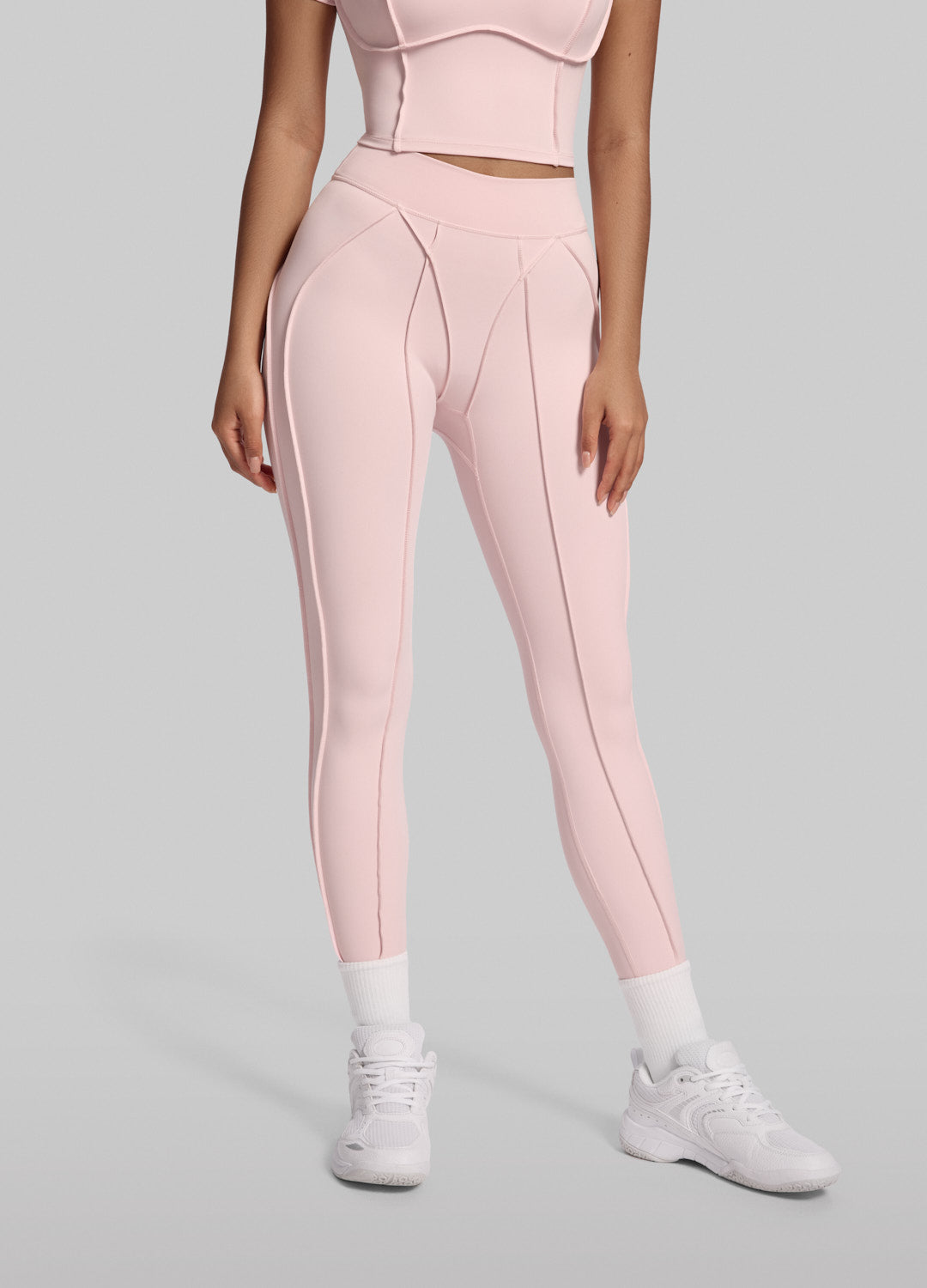 Contour Stitch Leggings (Color: Ballet Pink) | BetterMe Store