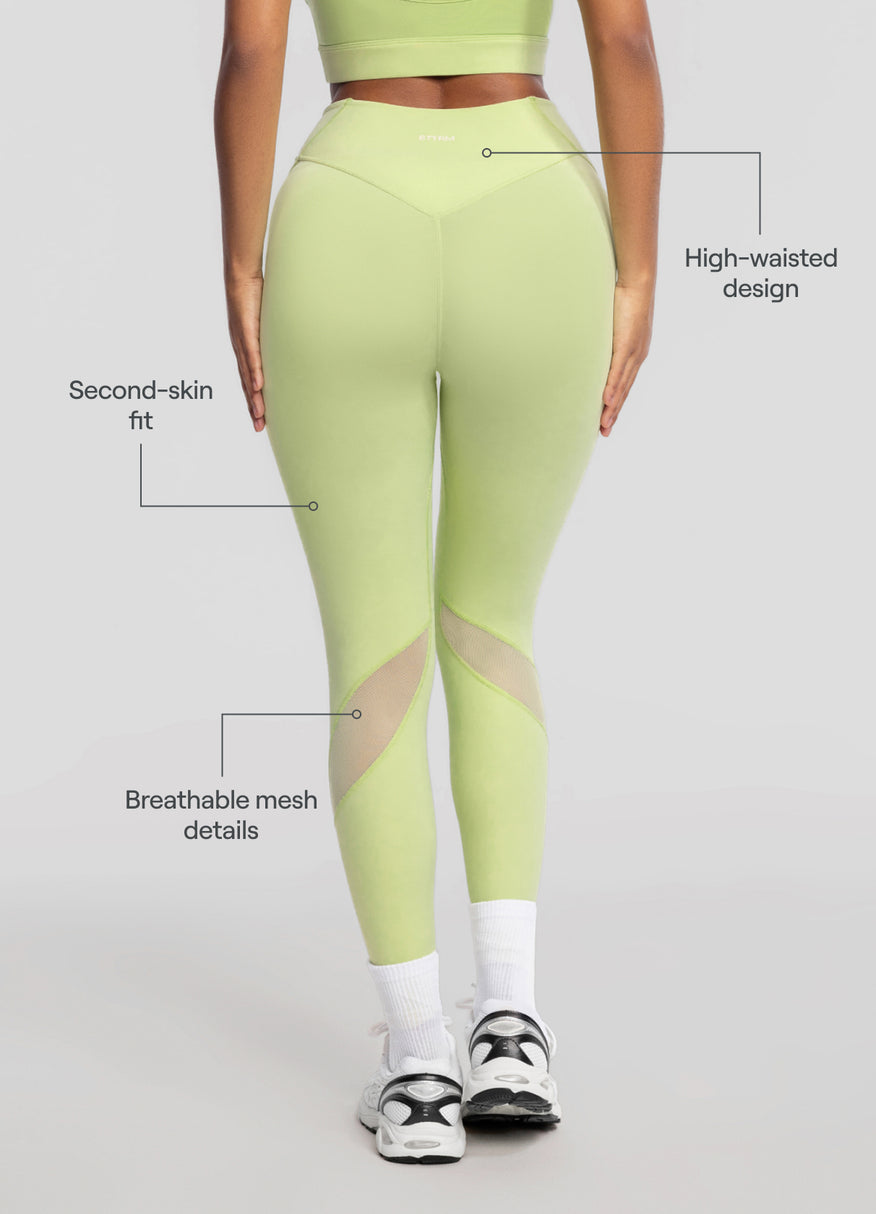 High Impact Mesh Leggings (Color: Rust Brown) | BetterMe Store