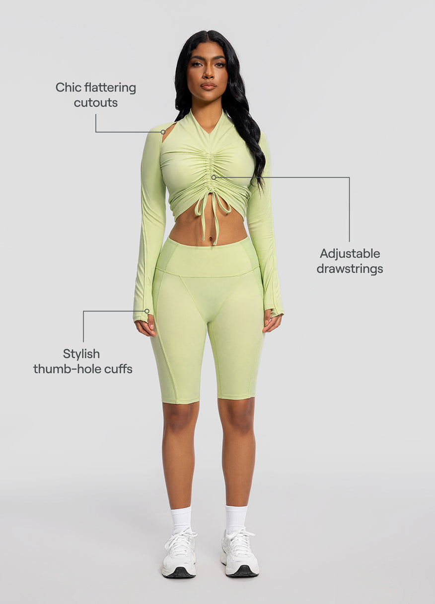 Short Sleeve Crew Neck Top (Color: Sage Green) | BetterMe Store