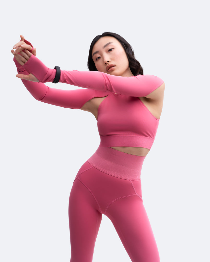Shoulder Cut-Out Crop Top (Color: Blue) | BetterMe Store
