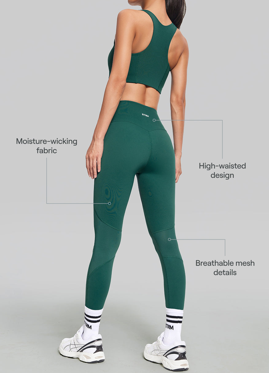 Contour Stitch Leggings (Color: Ivory) | BetterMe Store
