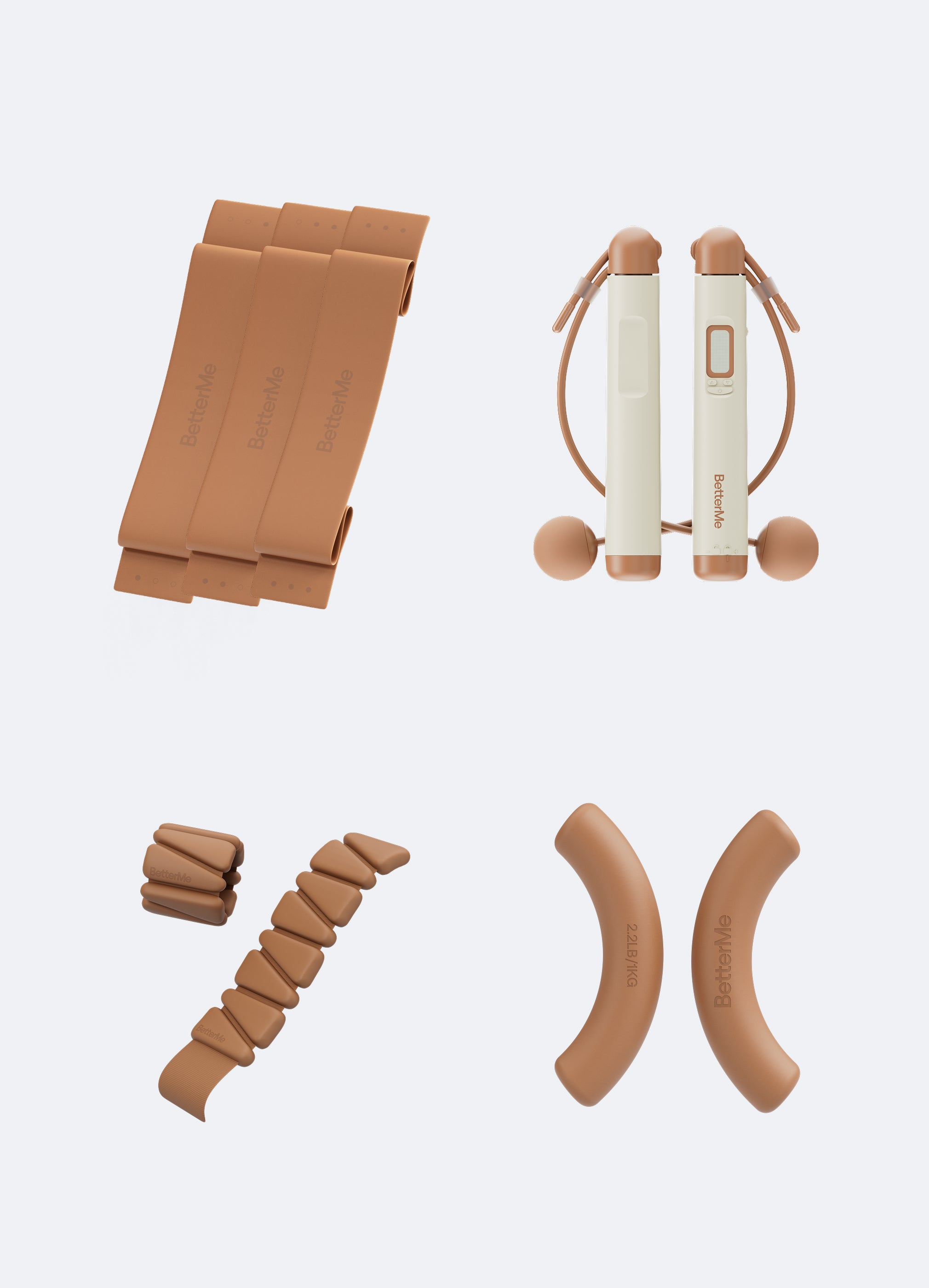 Calisthenics Strength Kit (Color: Mocha) | BetterMe Store