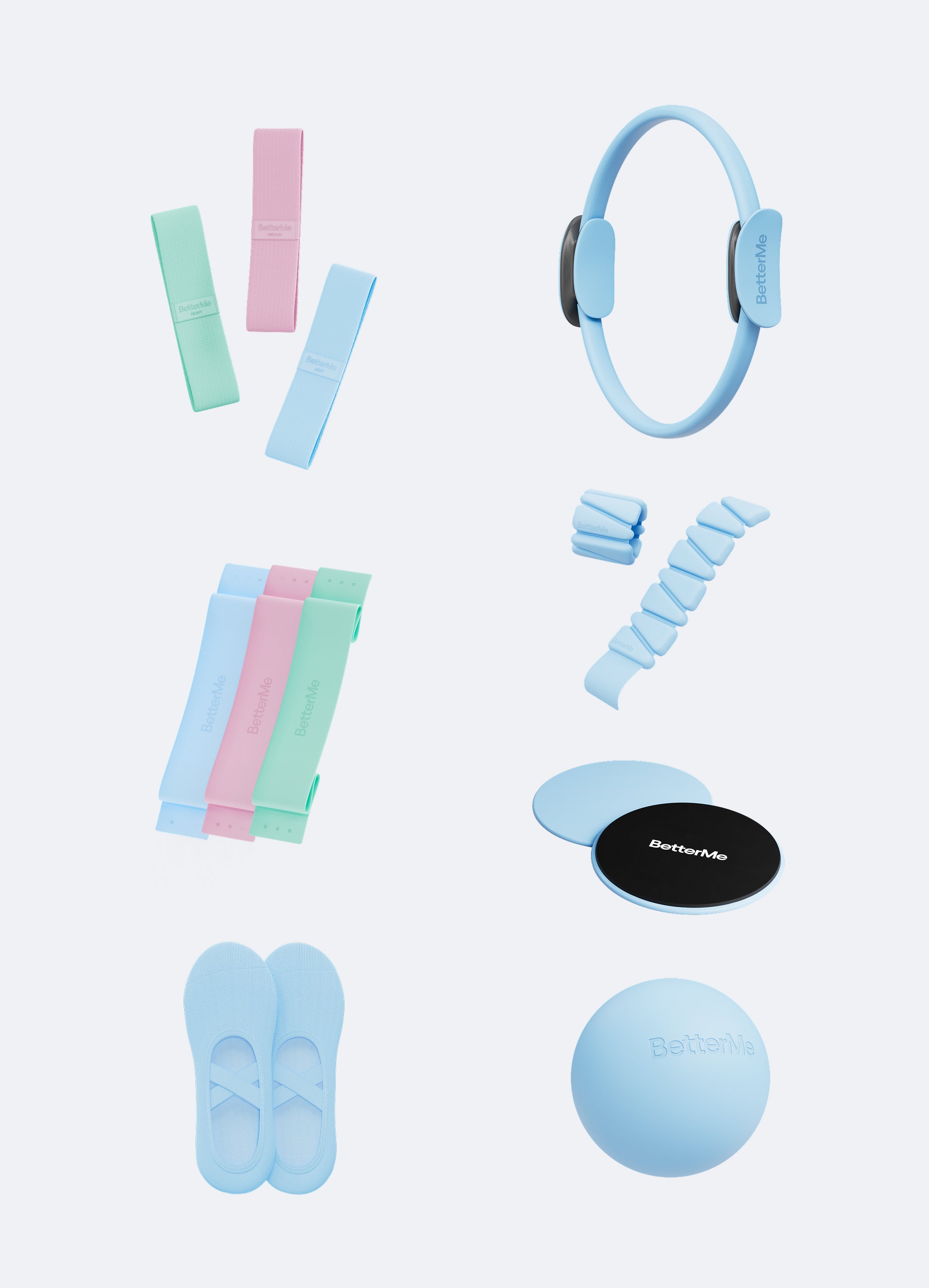 Pilates Studio Kit (Color: Serenity Blue) | BetterMe Store