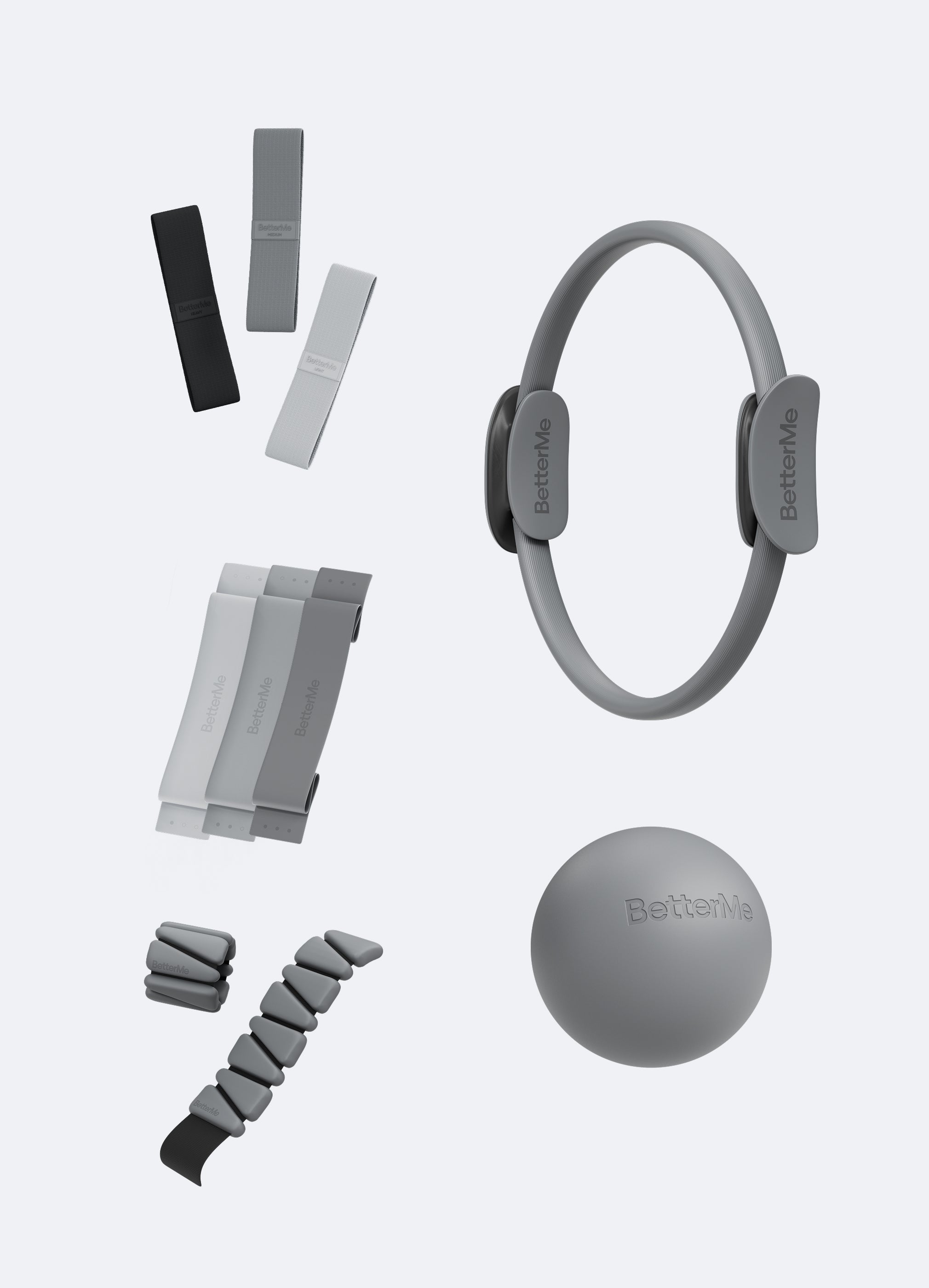 Light Weights Kit (Color: Stone Gray) | BetterMe Store