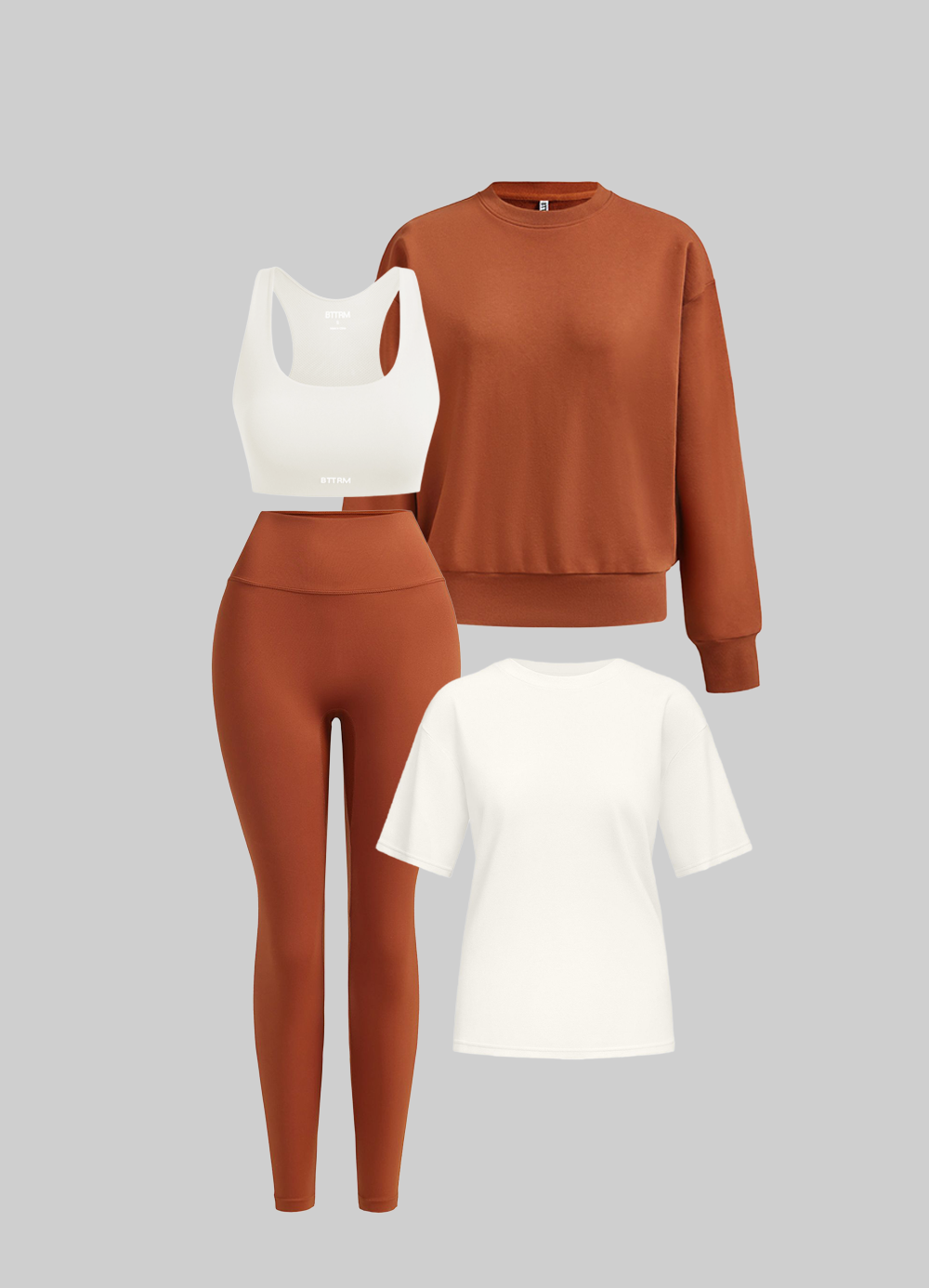 Mesh Essentials Set (Color: Rust Brown) | BetterMe Store